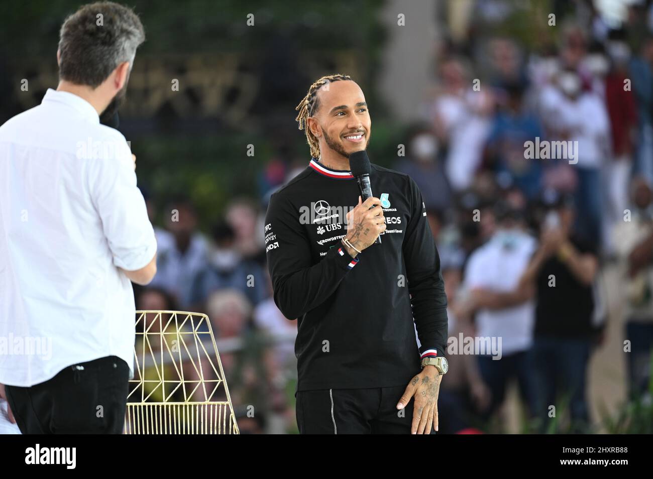 DUBAI, UAE, 14th March 2022. Seven-time Formula 1 champion Sir Lewis ...