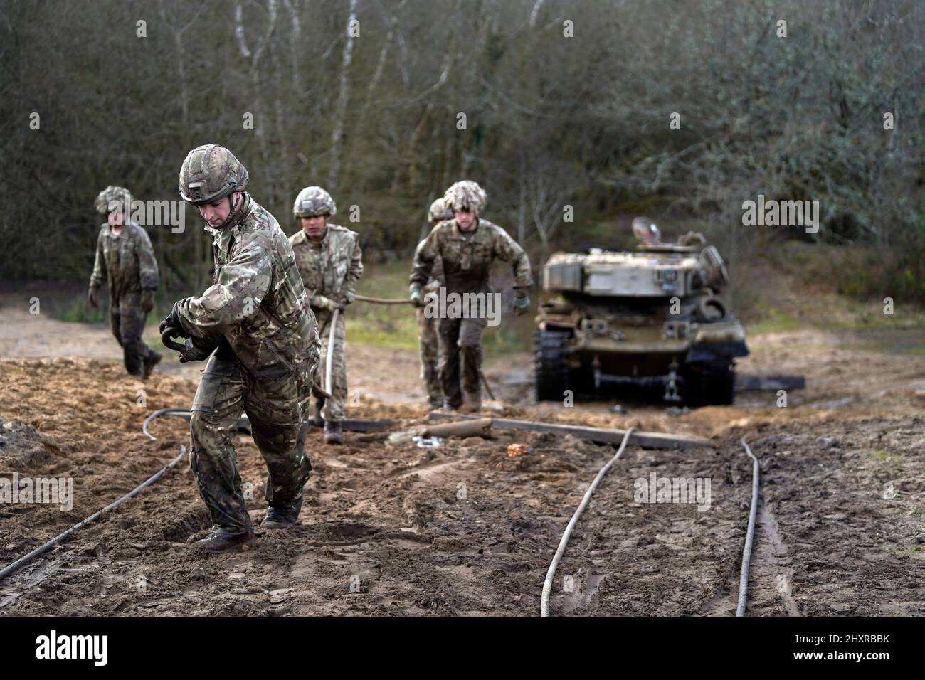 Army engineers take part in the Royal Electrical and Mechanical ...