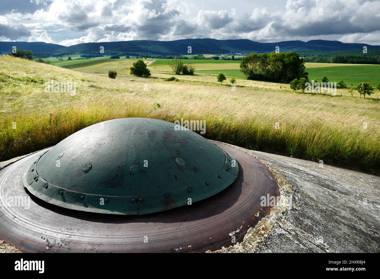 France, Hunspach, Bas Rhin, the Maginot line, the Schoenenbourg ...