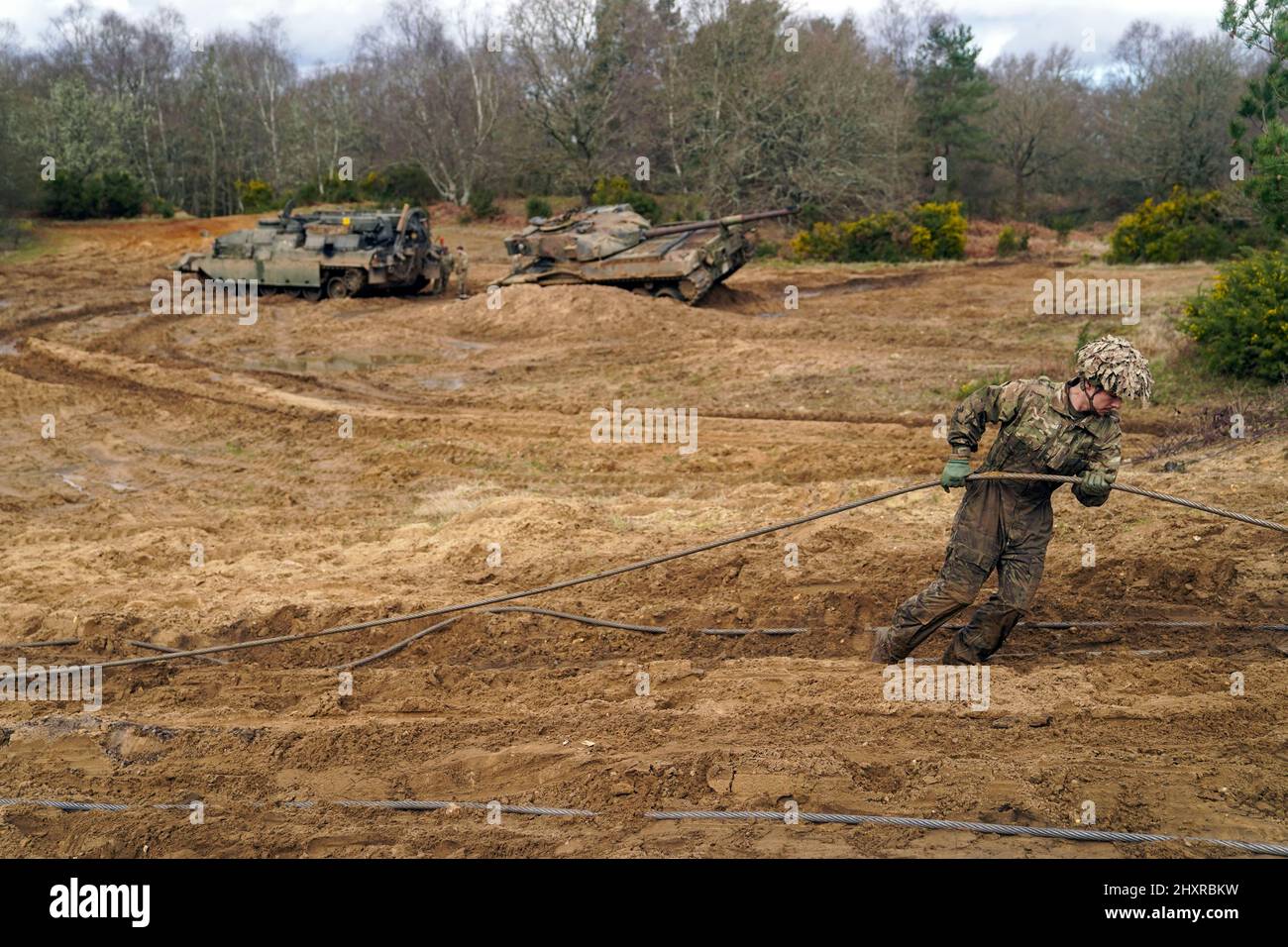 Army engineers take part in the Royal Electrical and Mechanical ...