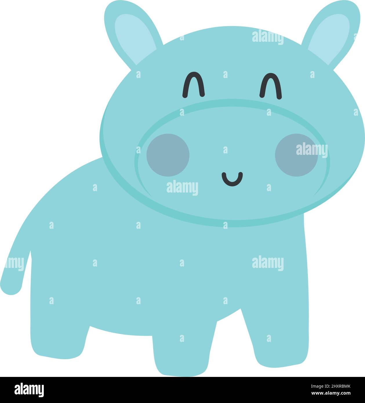 cute hippo icon Stock Vector Image & Art - Alamy