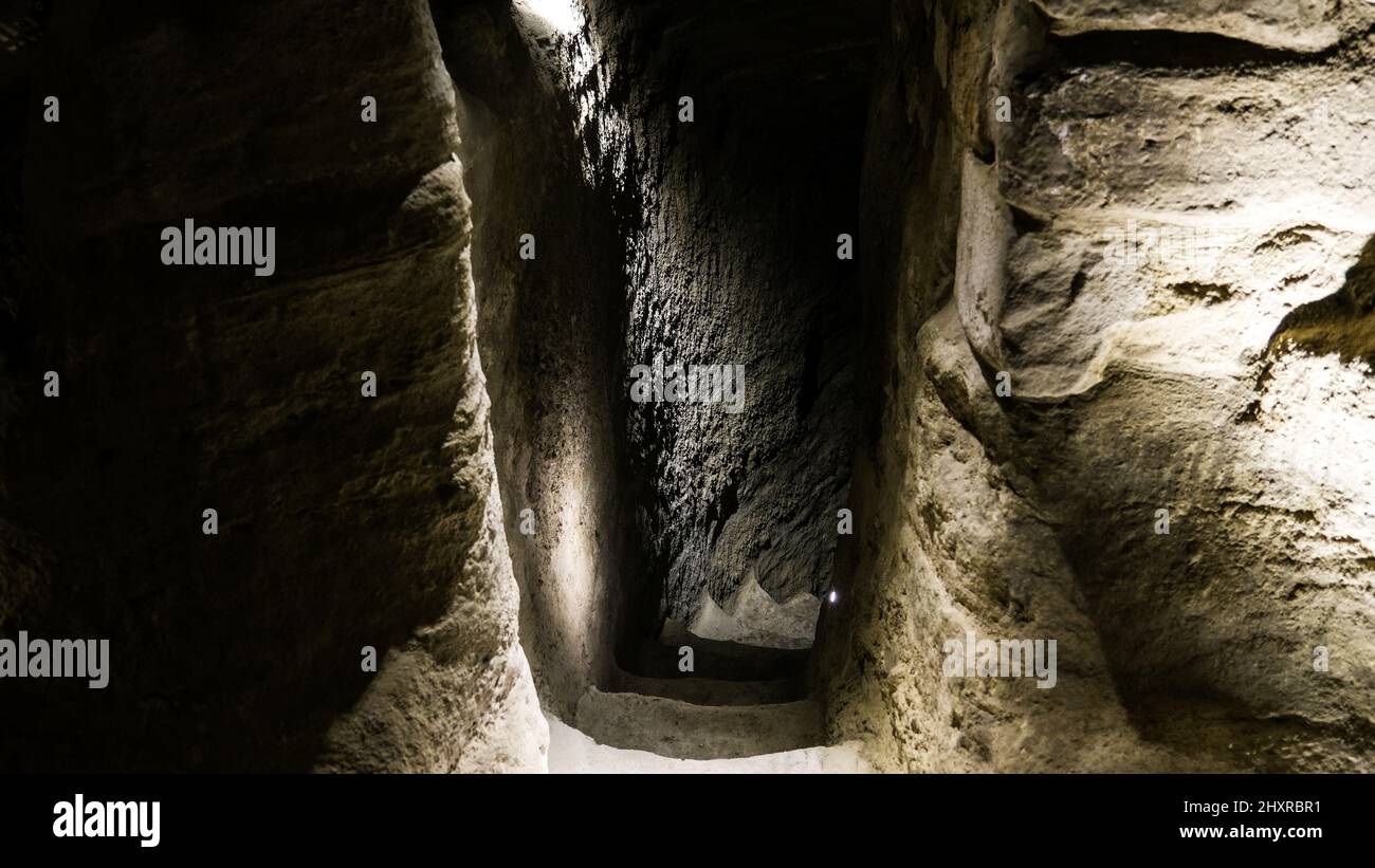 Derinkuyu underground city in Turkey Stock Photo - Alamy