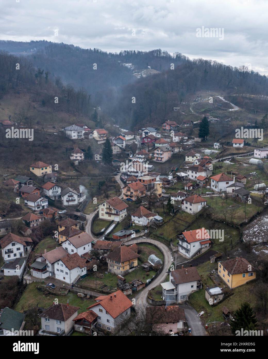 Bosnia aerial city view hi-res stock photography and images - Alamy