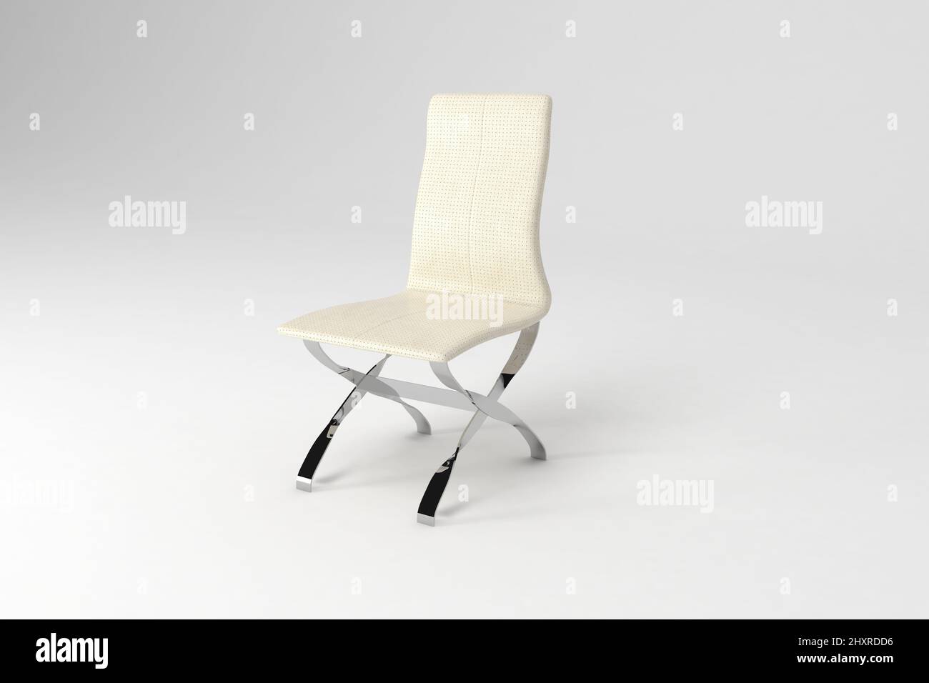3D rendered chair isolated on a white background Stock Photo - Alamy