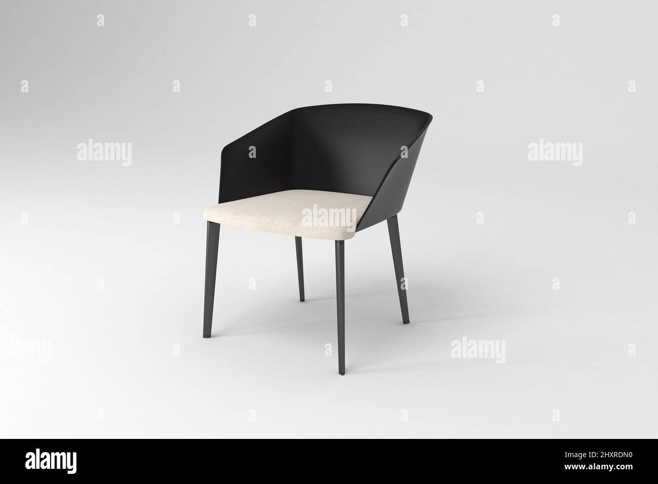 3D rendered chair isolated on a white background Stock Photo - Alamy
