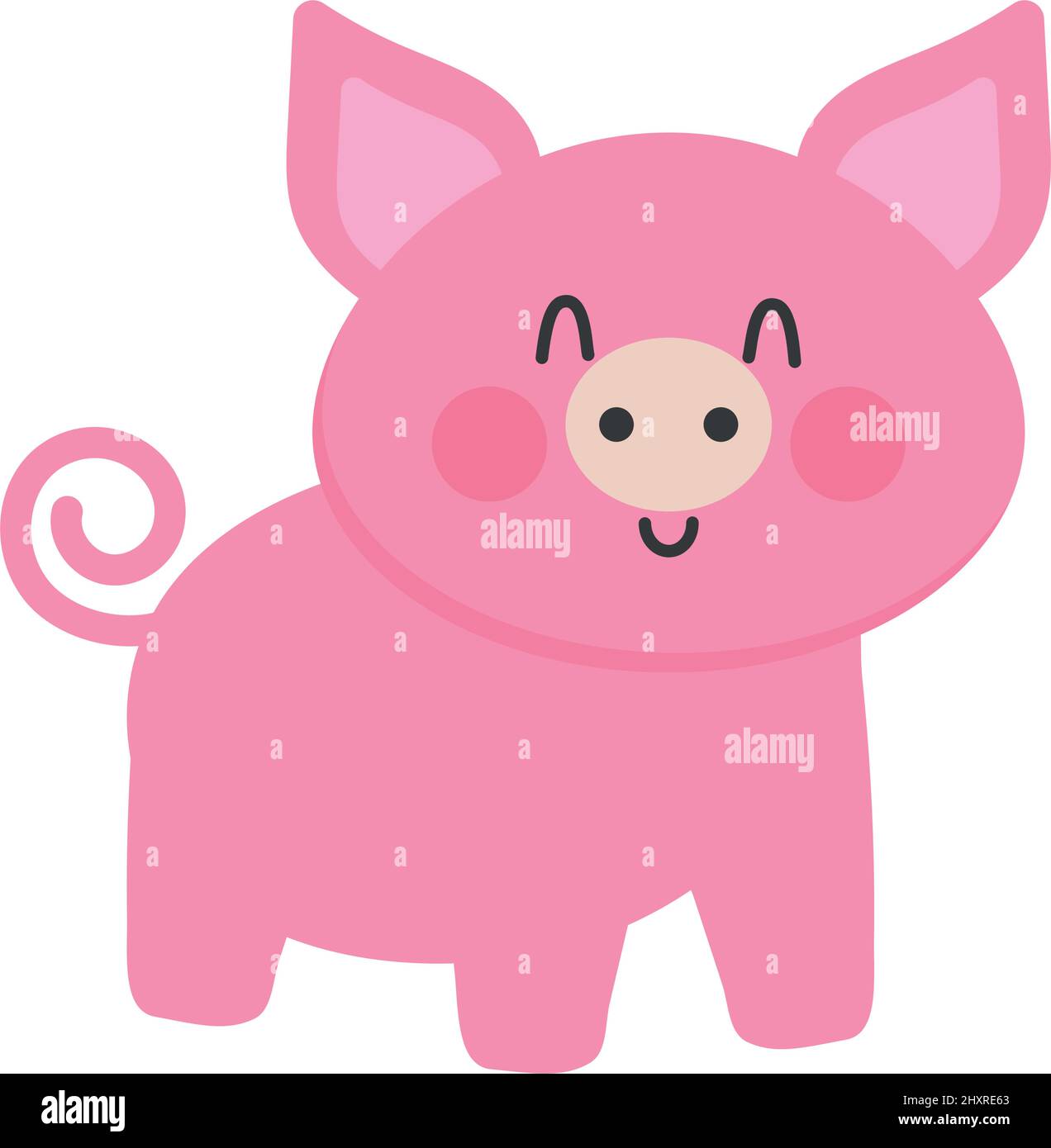 cute pig icon Stock Vector Image & Art - Alamy