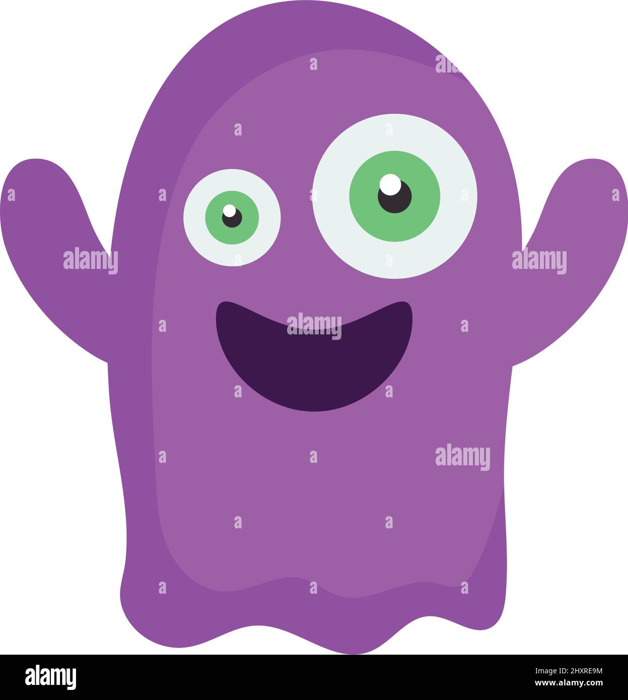 purple cute monster Stock Vector Image & Art - Alamy