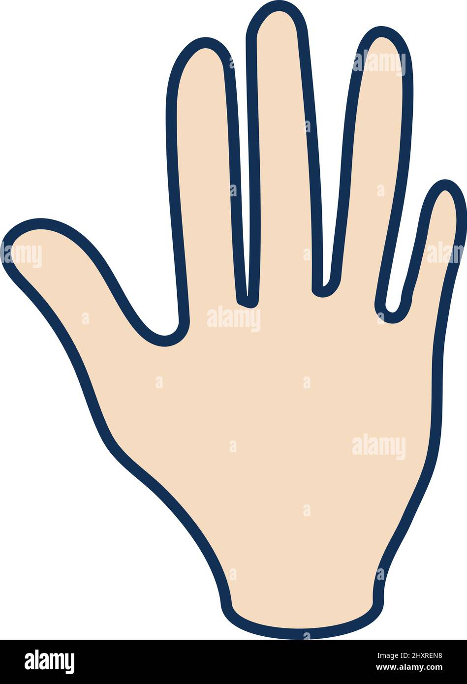 open hand icon Stock Vector Image & Art - Alamy