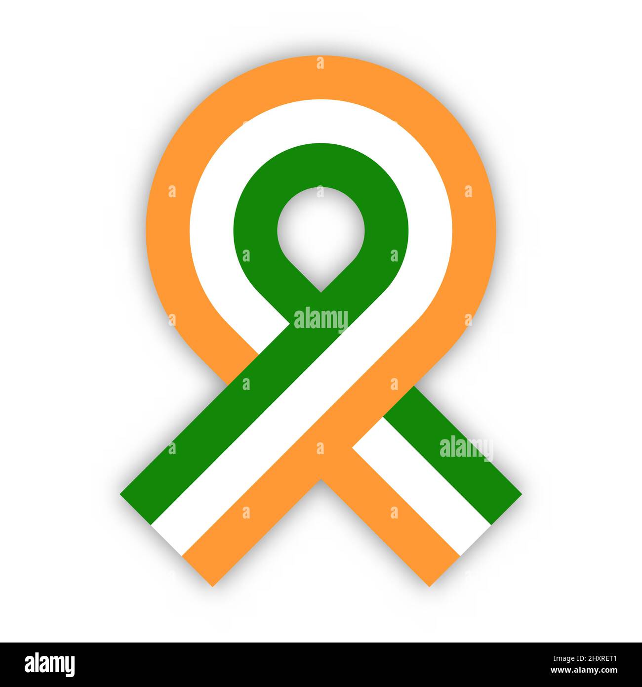 National tricolor ribbon of India Stock Vector Image & Art - Alamy