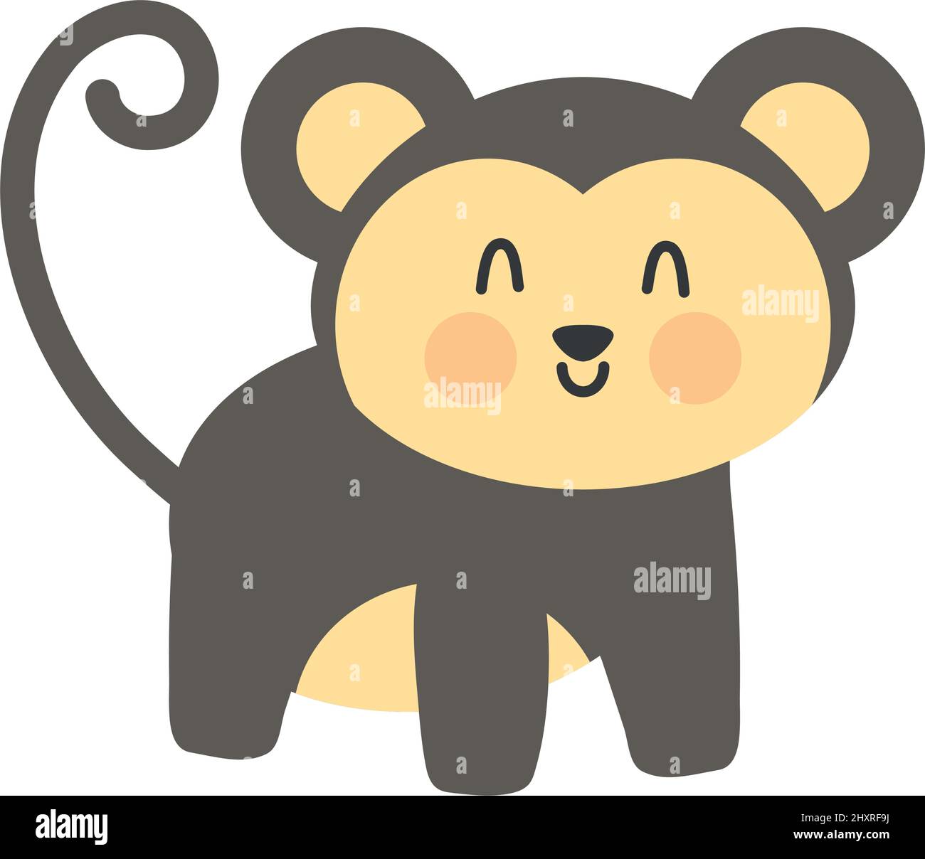 cute monkey icon Stock Vector Image & Art - Alamy