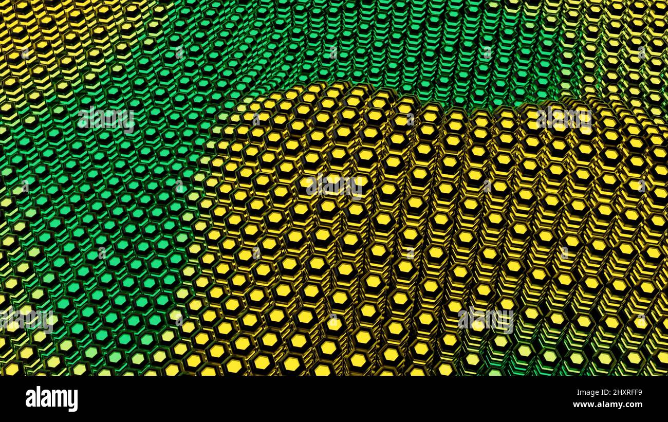 Virtual surface with moving waves from points. Design. 3D wave ...