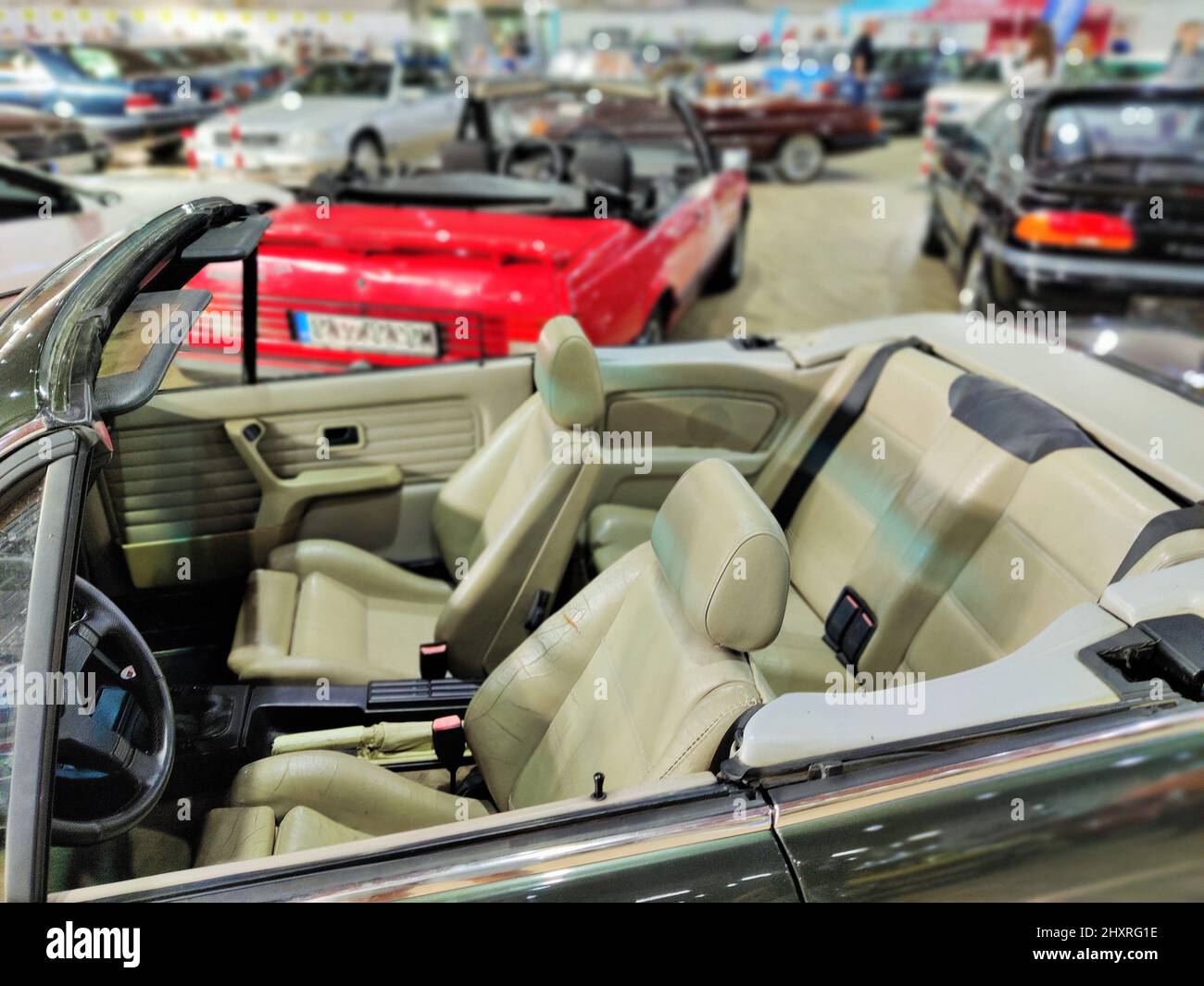 Interior of a car at a car show Stock Photo - Alamy