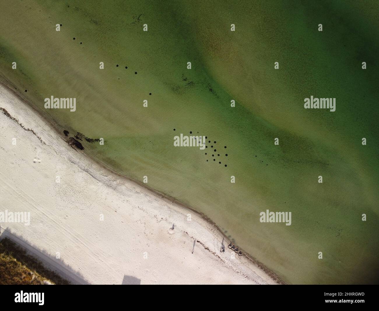 Aerial view of a Baltic Sea coastline in Germany Stock Photo - Alamy