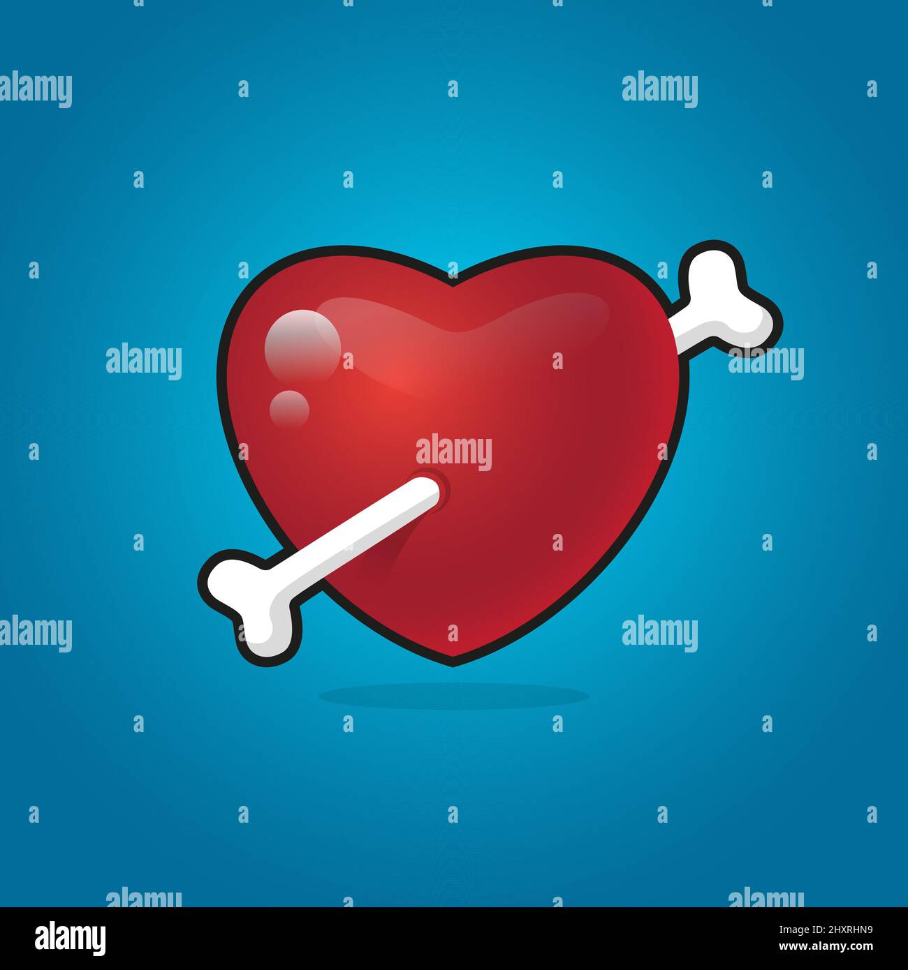 Handwritten blue red logo Stock Vector Images - Alamy