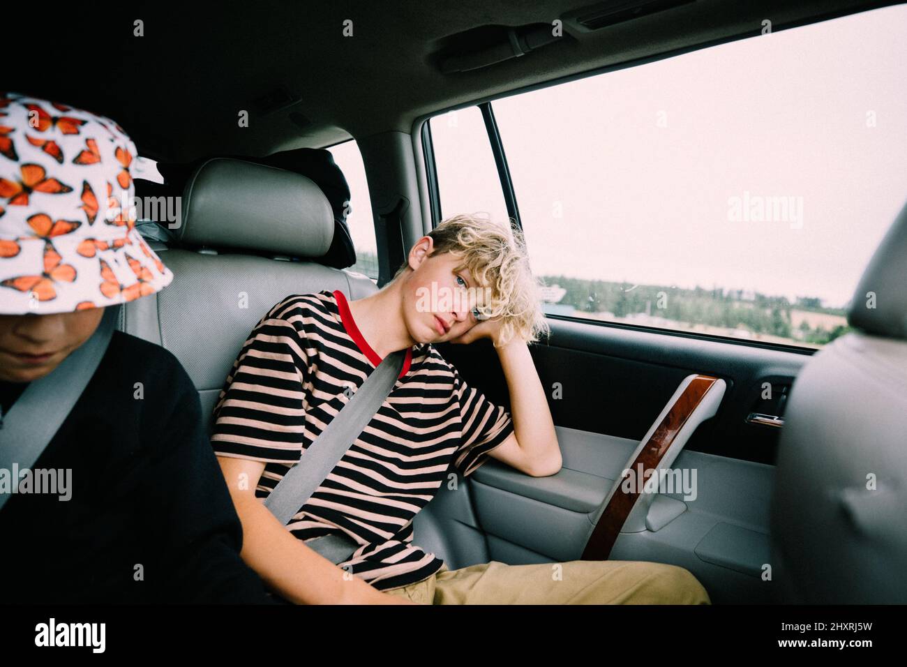 School trip road bored hi-res stock photography and images - Alamy