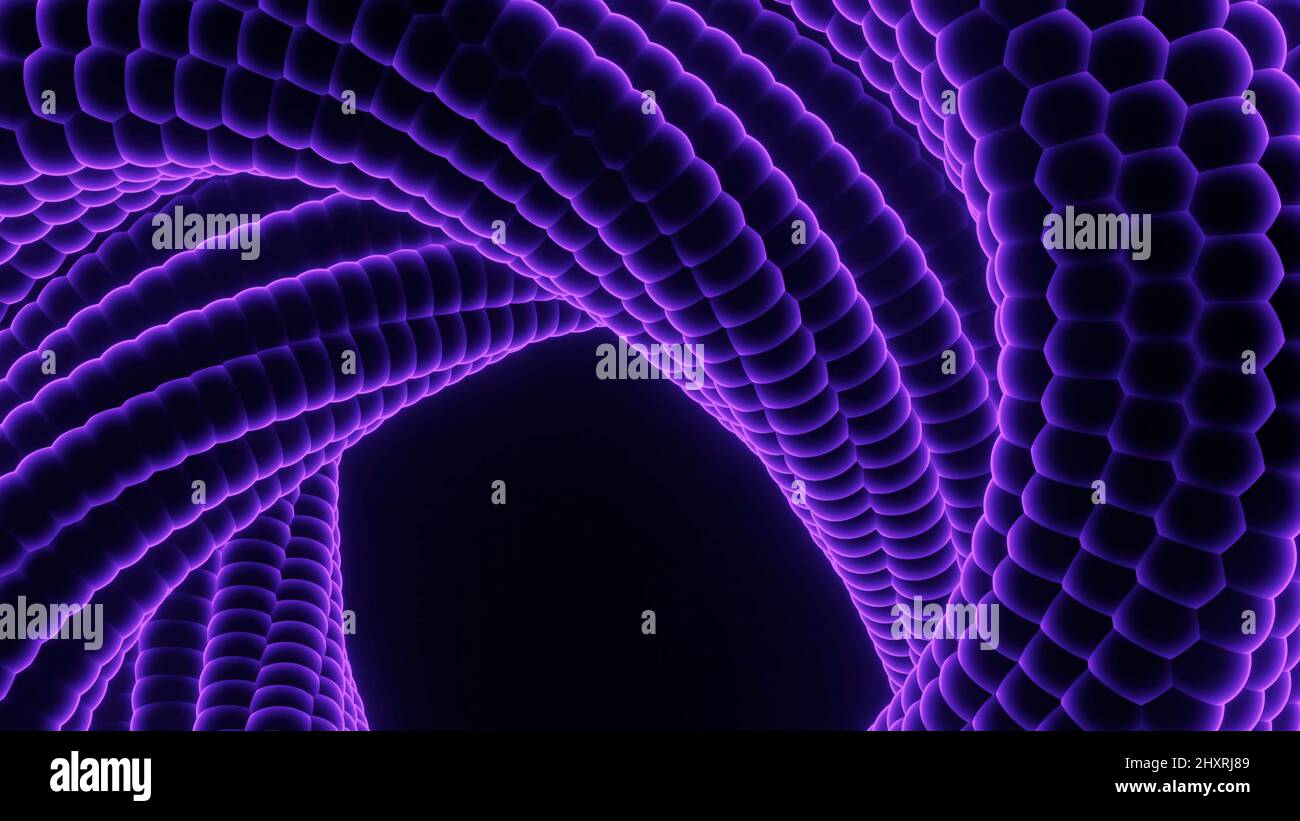 3D swirling snake. Design. Animation of twisting spiral with snake ...