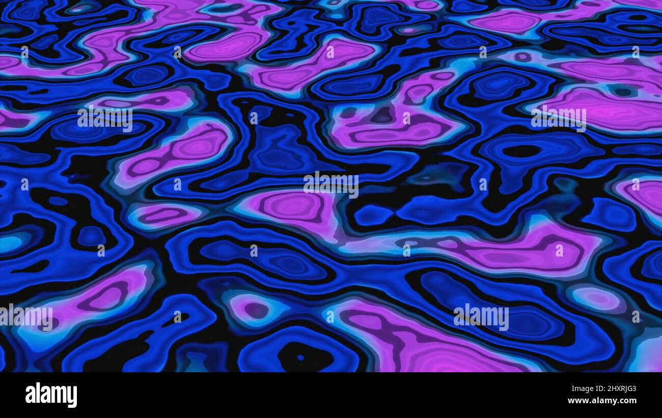 Lava pattern with moving spots. Design. Colorful background with moving ...