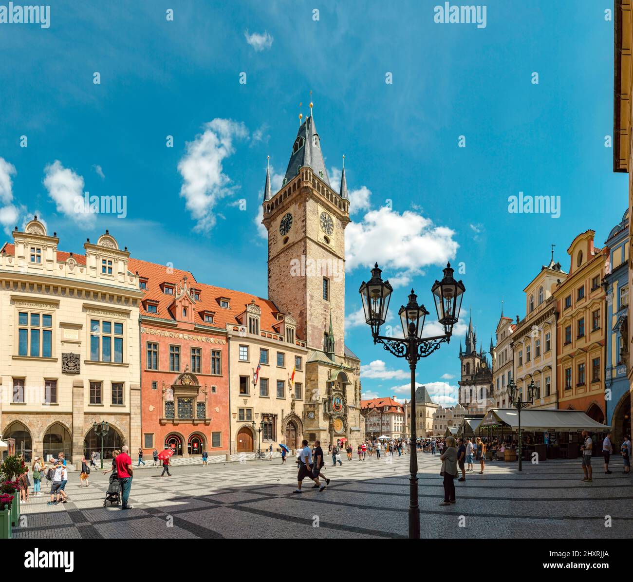 Old city townhall with the astronomical clock, Prag Praha, , Tsjech ...