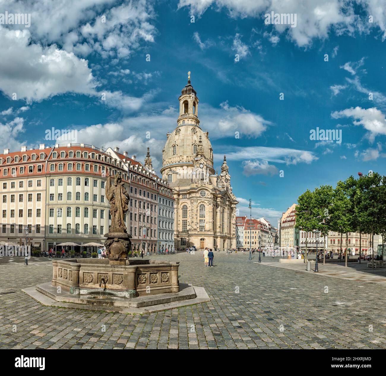Friedensbrunnen and the Friedensbrunnen, Dresden, , Germany *** Local ...
