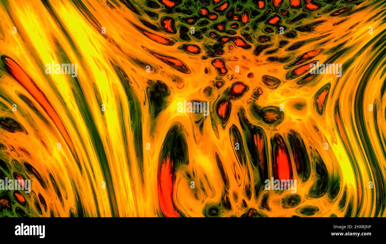 Abstract animation of lava texture, seamless loop. Motion. Viscous ...