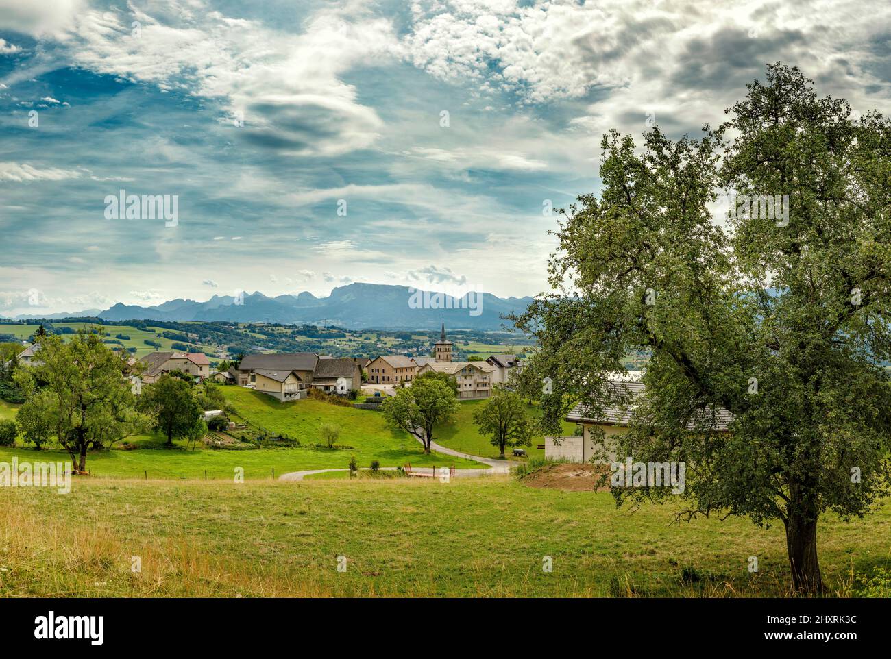 View at the french Alpes, Vovray-en-Bornes, , France *** Local Caption ...