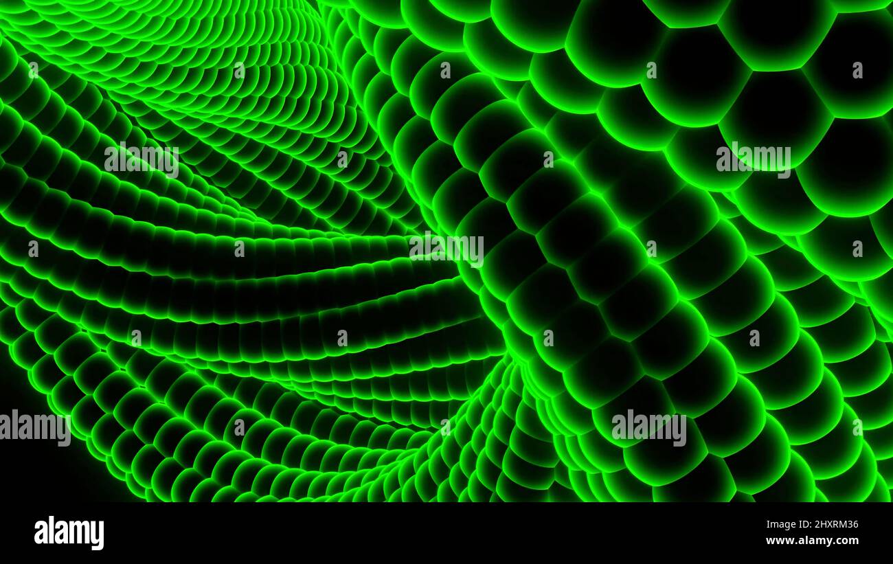 Abstract colorful twisted spiral shaped 3D object moving isolated on a ...