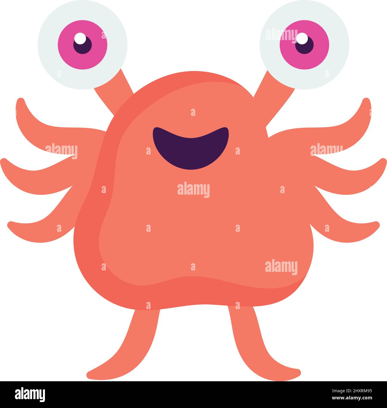 cartoon orange monster Stock Vector Image & Art - Alamy