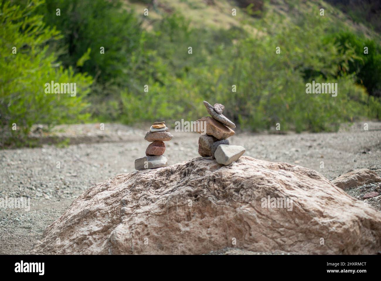 Big Bend National Park Texas Balanced Stacked Rocks Stock Photo - Alamy