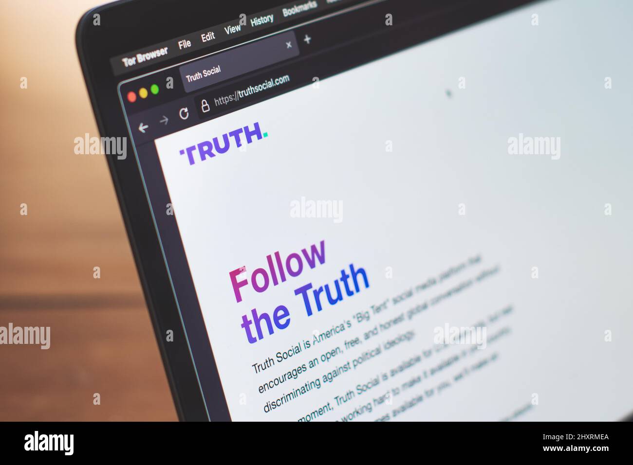 Truth social hi-res stock photography and images - Alamy