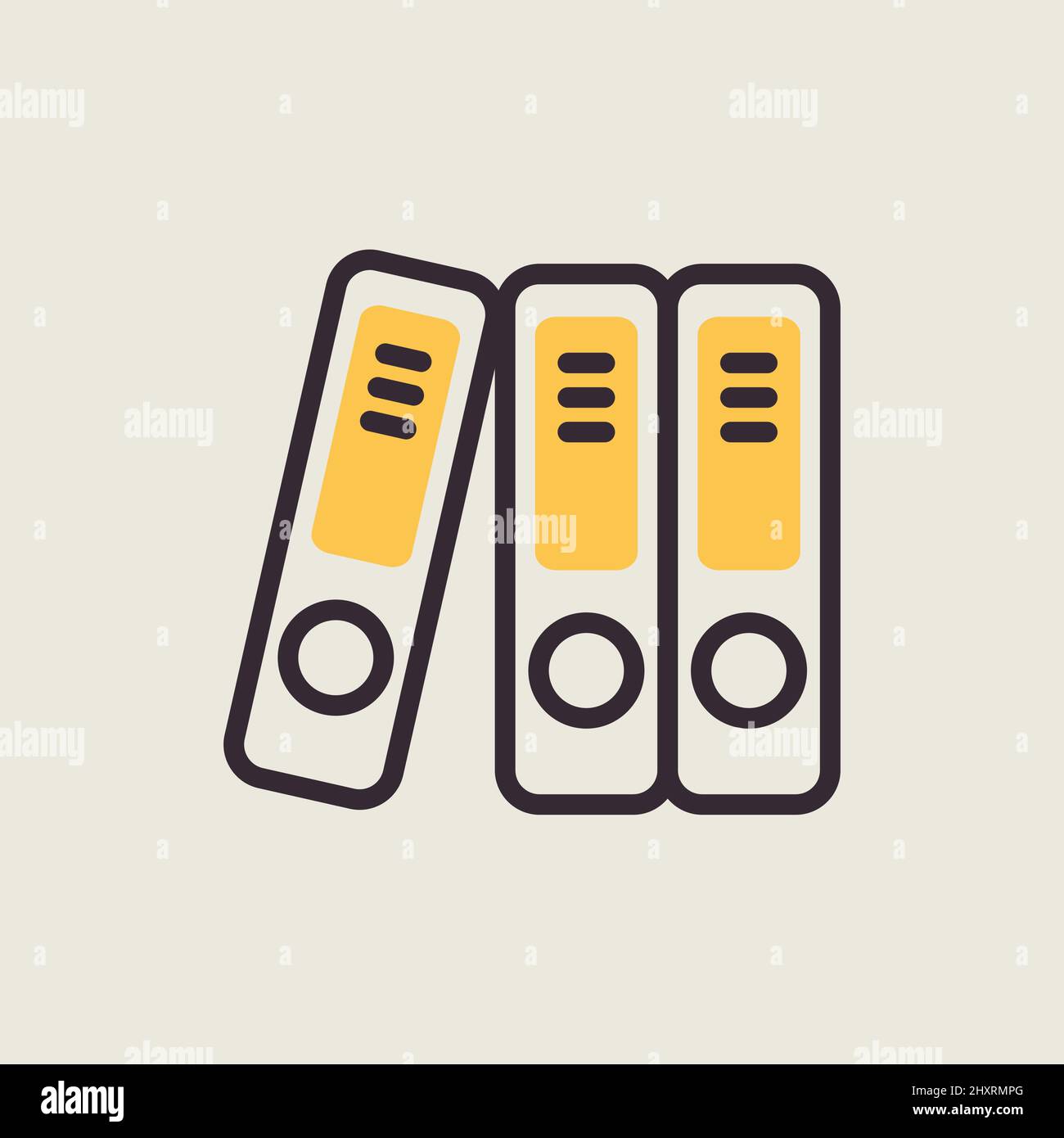 File Folder outline isolated icon. Workspace sign. Graph symbol for ...