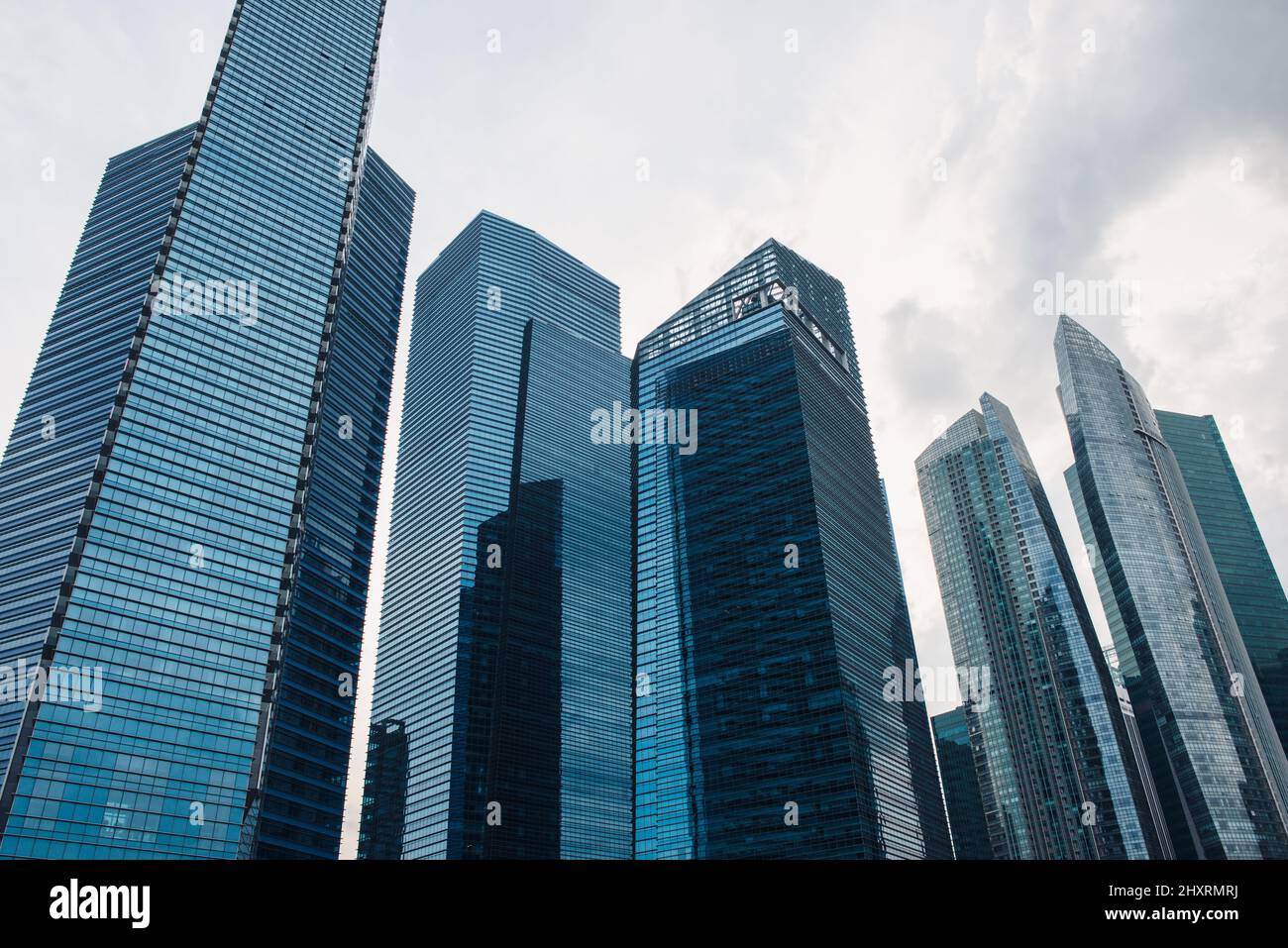 Skyscrapers low angle view hi-res stock photography and images - Alamy