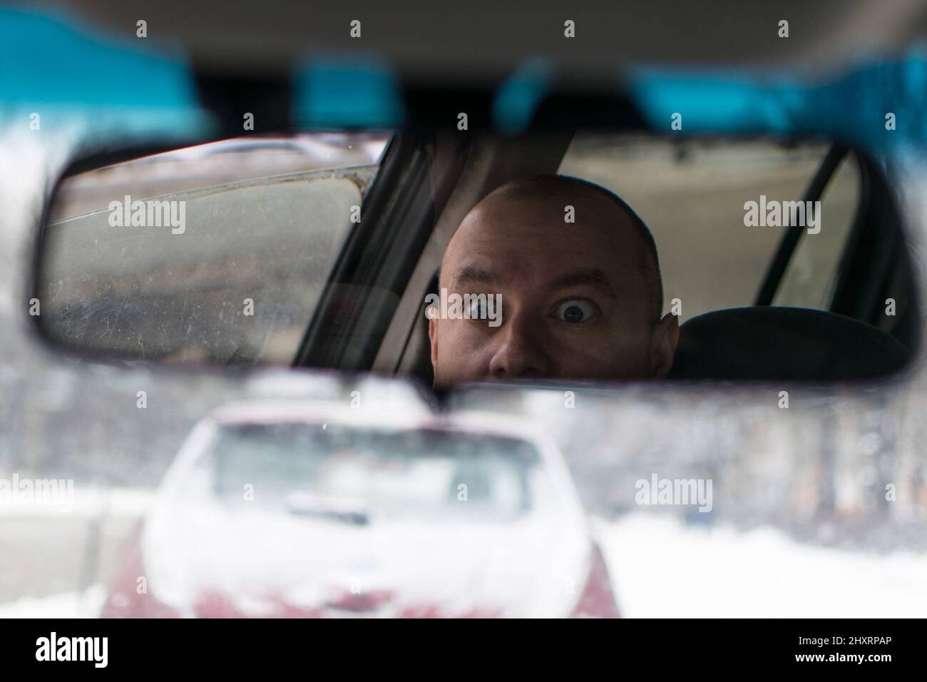 Car crash driver shocked hi-res stock photography and images - Alamy