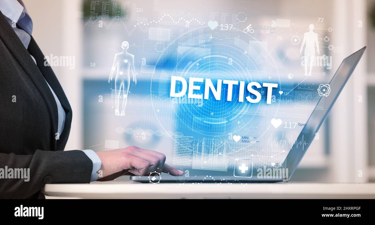 Doctor working a health check Stock Photo - Alamy