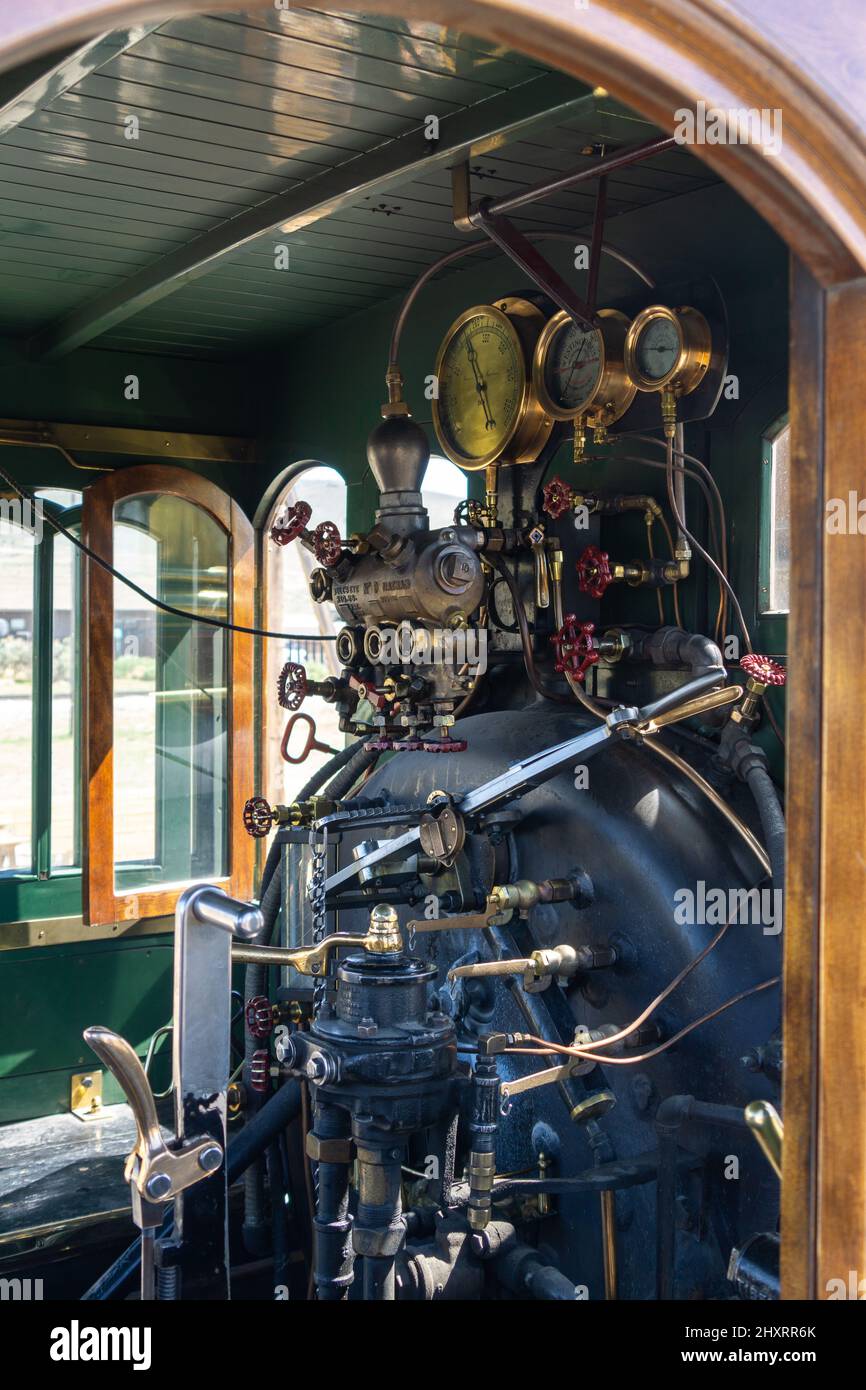Closeup of a Nostalgic Steam Train Stock Photo - Alamy