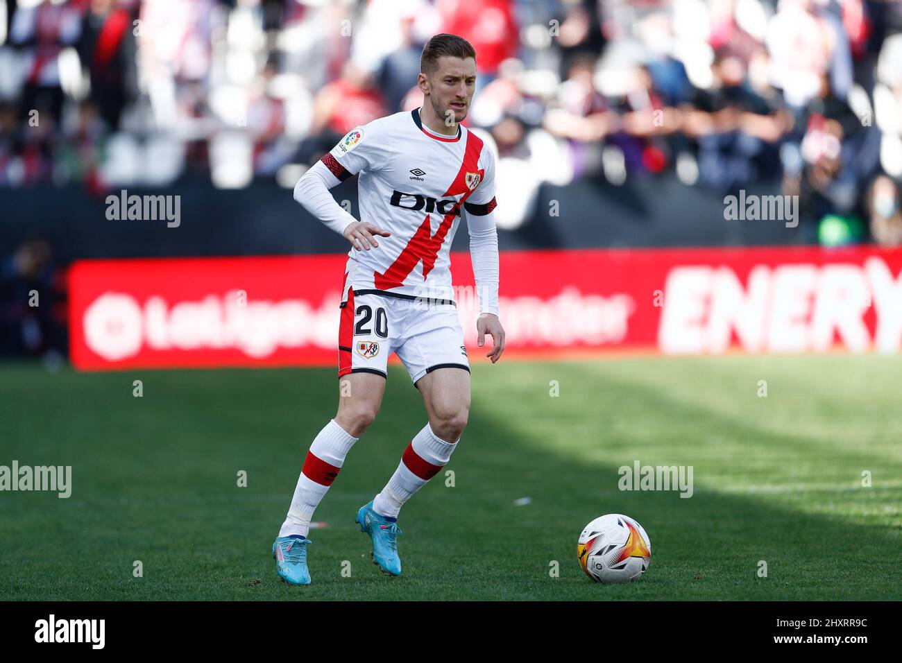 Ivan Balliu of Rayo Vallecano during the Spanish championship La Liga ...