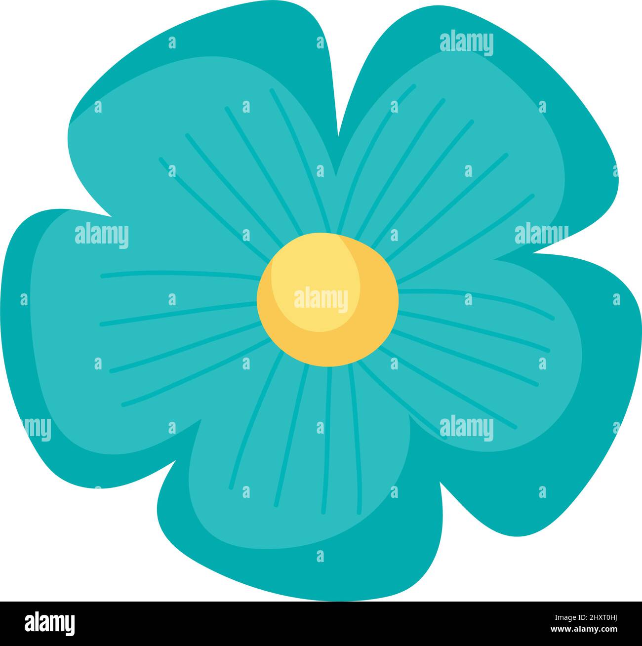 turquoise flower icon Stock Vector Image & Art - Alamy