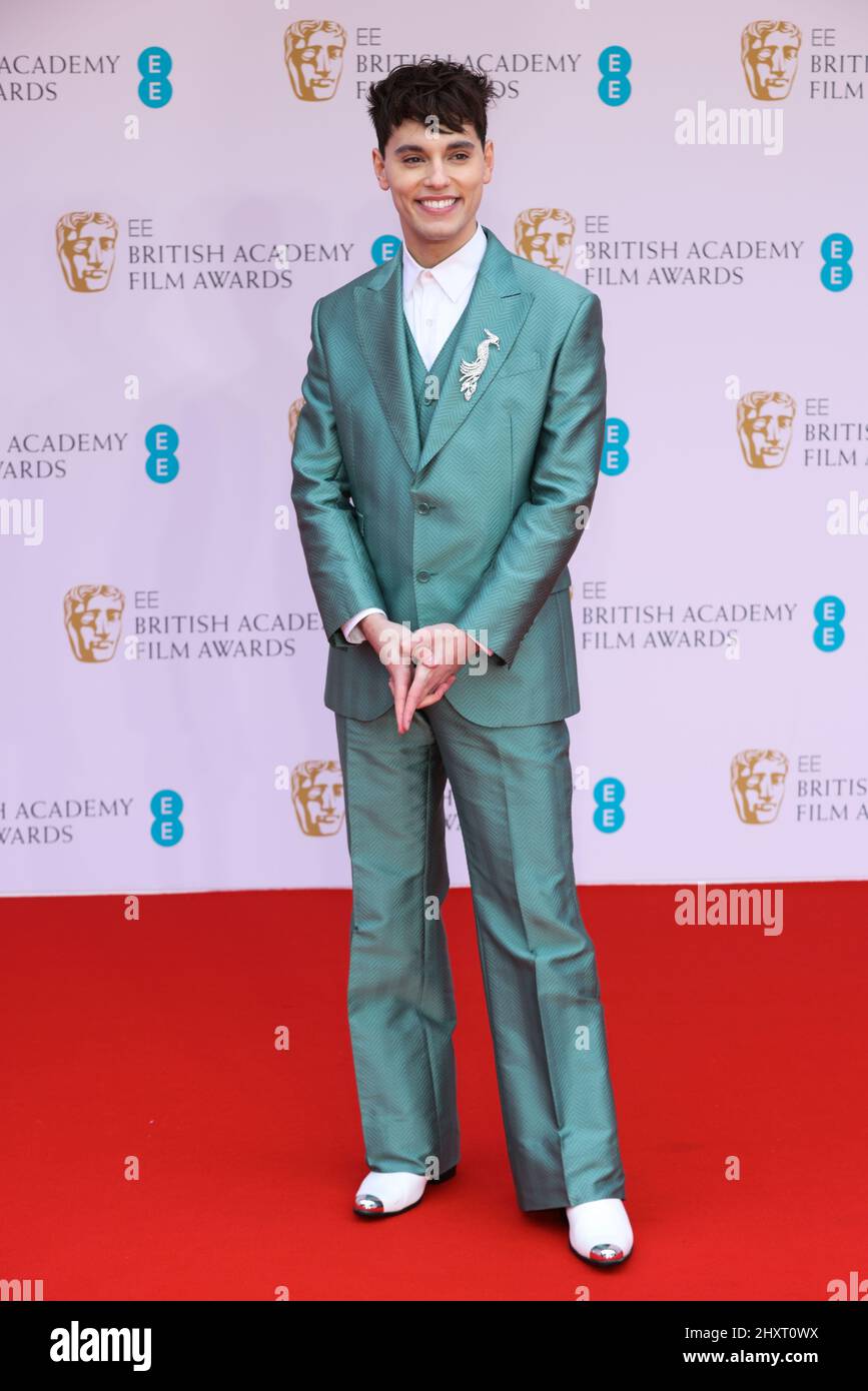 Max Harwood arrives for the 75th EE British Academy Film Awards at the ...