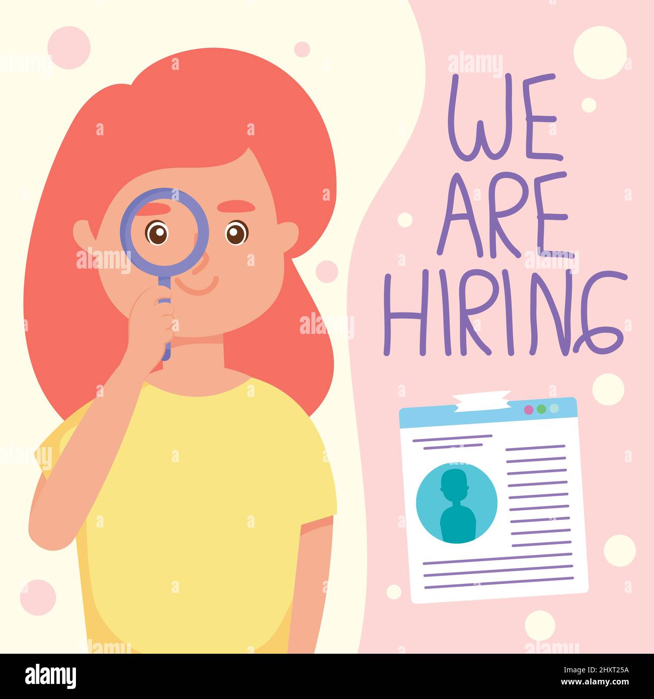 we are hiring illustration Stock Vector Image & Art - Alamy