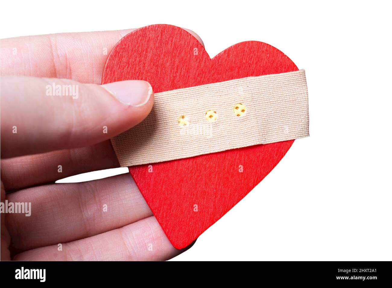 Bandaged Heart In Hands