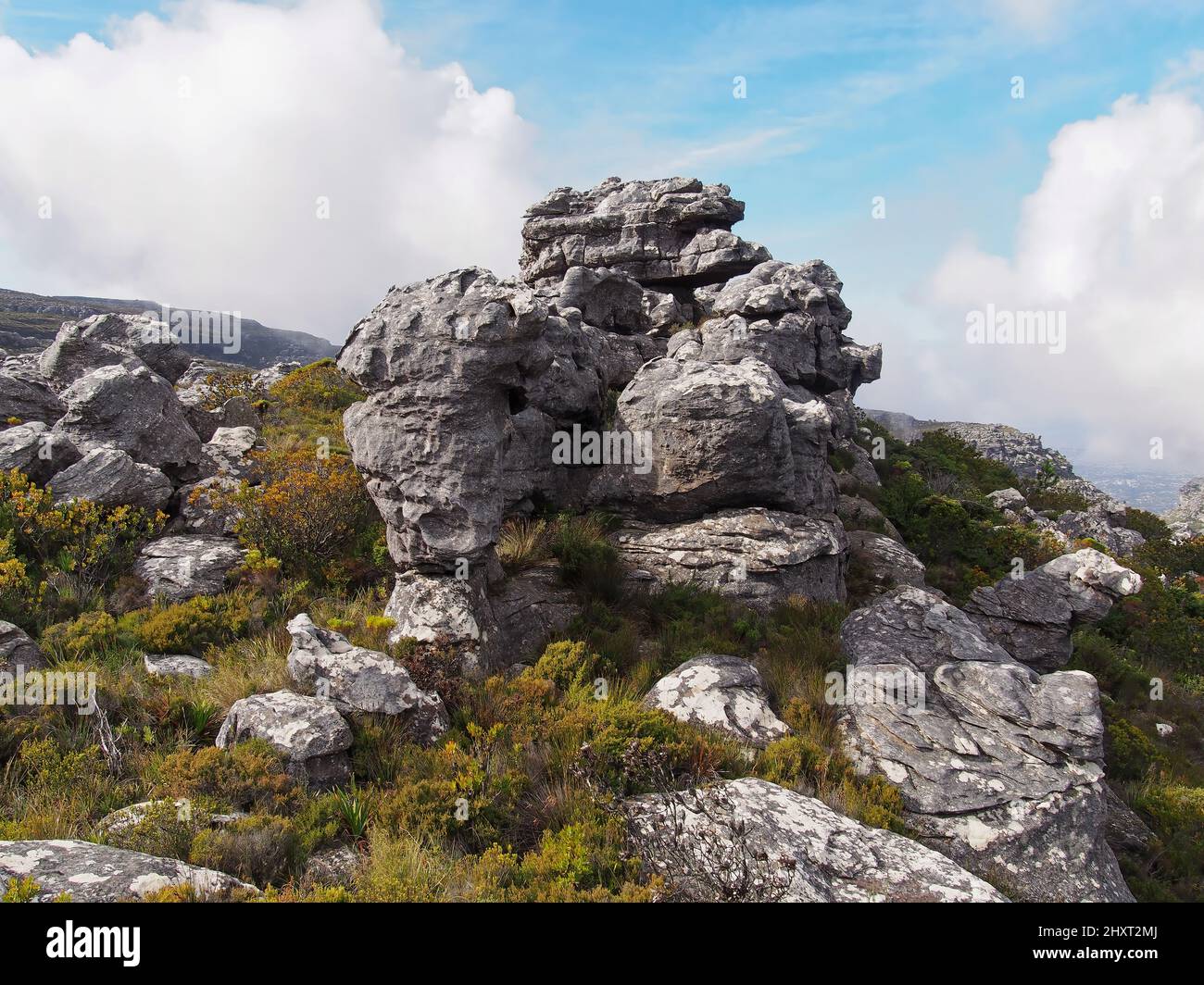 Huge rocks in the Table Mountains, South Africa Stock Photo - Alamy