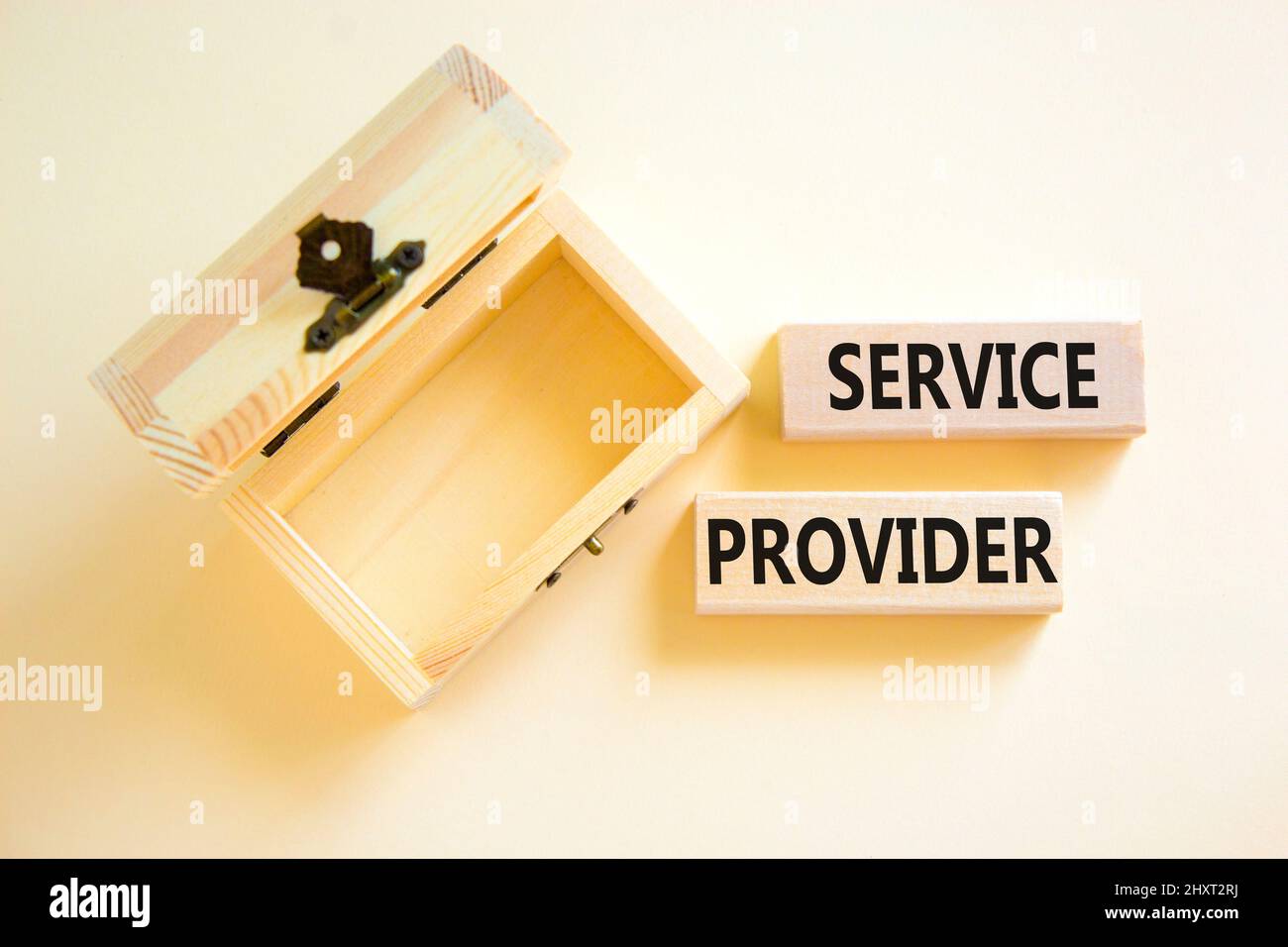 Service provider symbol. Concept words Service provider on wooden ...