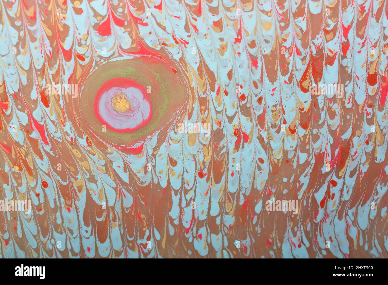 Closeup shot of the oil paint texture with colorful streaks Stock Photo ...