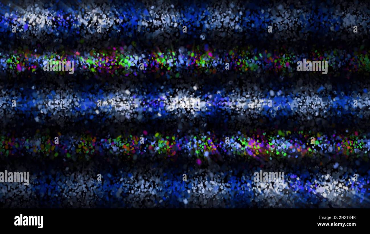 Multicolored stripes with pixels and interference. Motion. Striped ...
