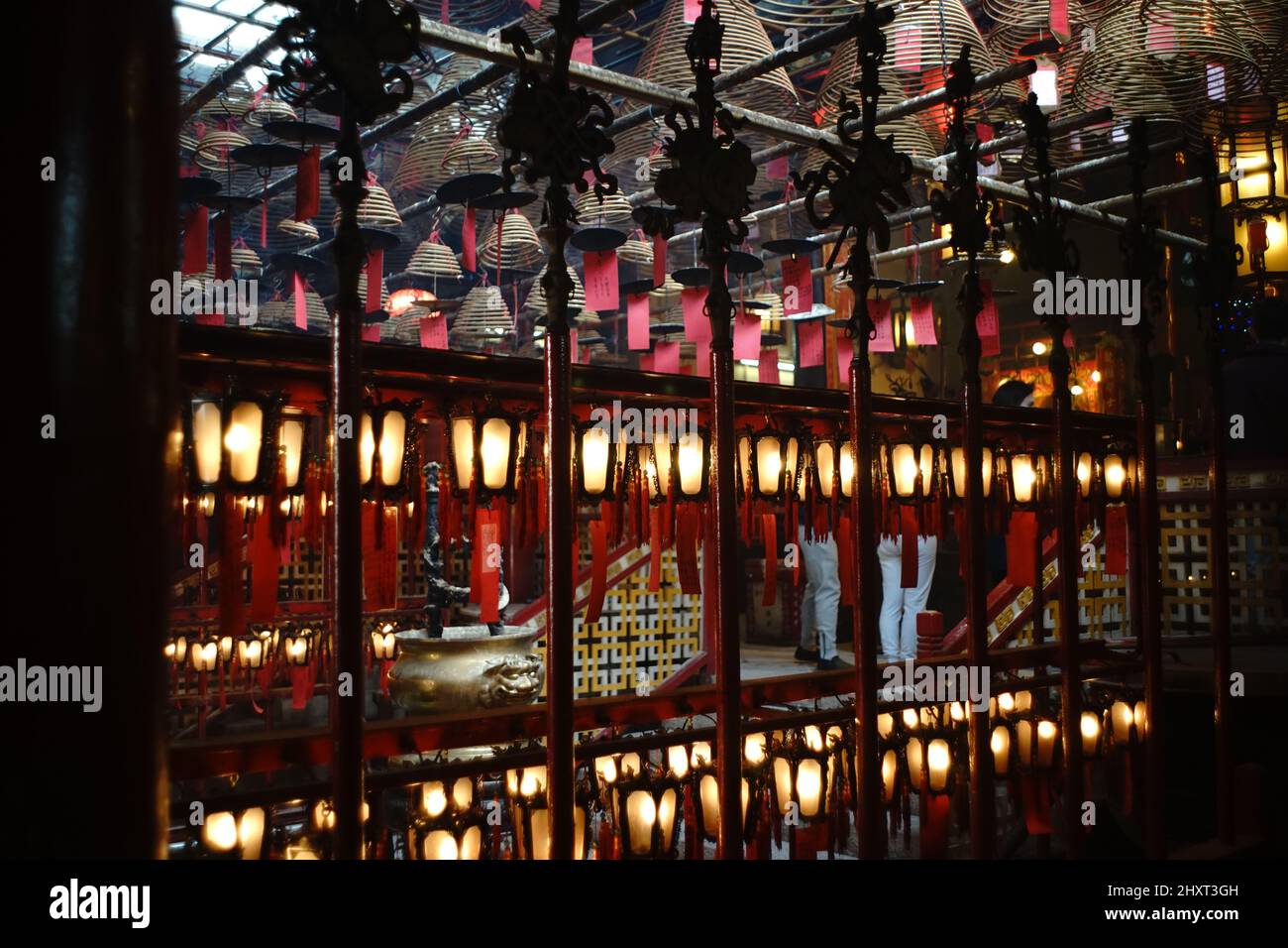 Photo of lamps lined next to each other in Sheung Wan, an area in Hong ...