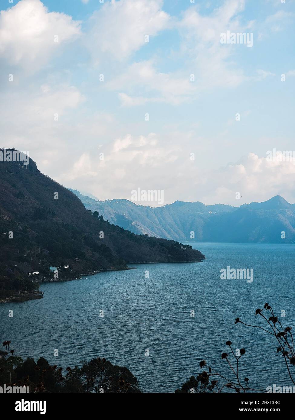 Beautiful view of an island and Lake Atitlan, Guatemala Stock Photo - Alamy