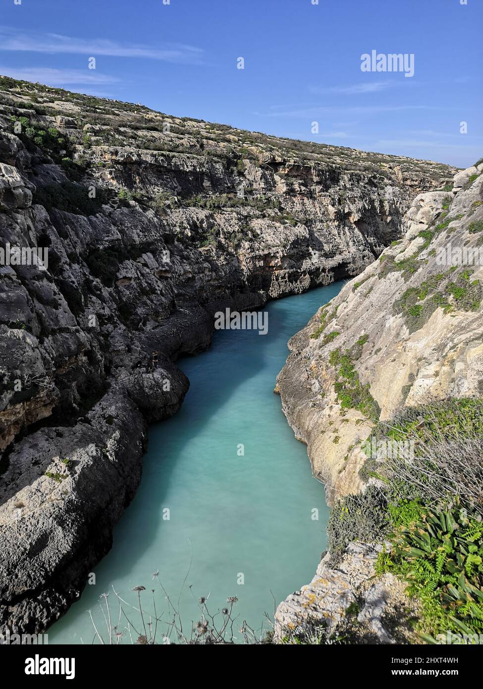 Mesmerizing view of Ghasri Valley on the Maltese island of Gozo Stock ...