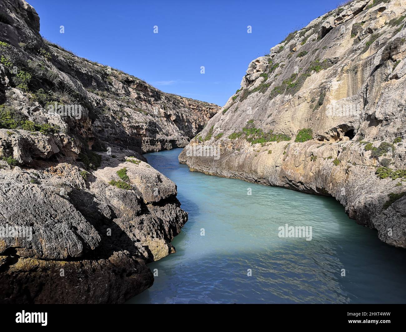 Mesmerizing view of Ghasri Valley on the Maltese island of Gozo Stock ...