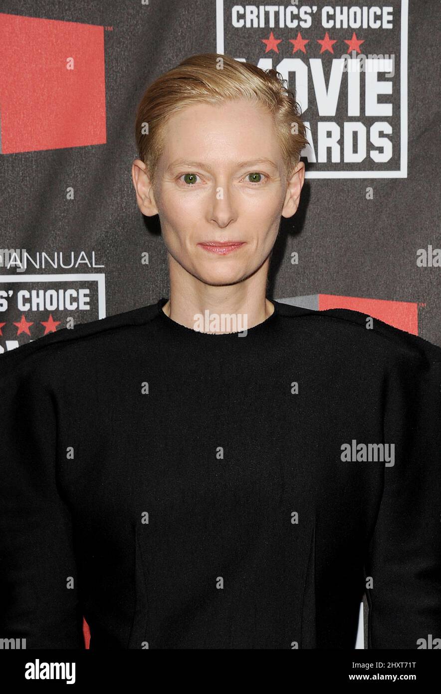 Tilda Swinton arriving at the 16th Annual Critics Choice Movie Awards ...