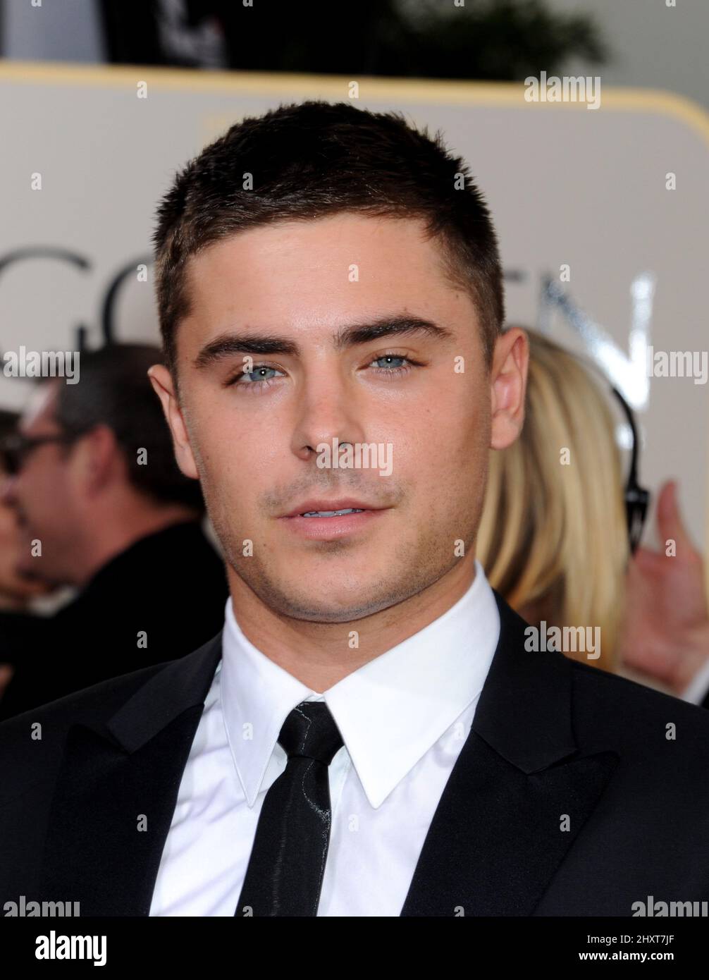 Zac Efron arriving for the 68th Annual Golden Globe Awards ceremony ...