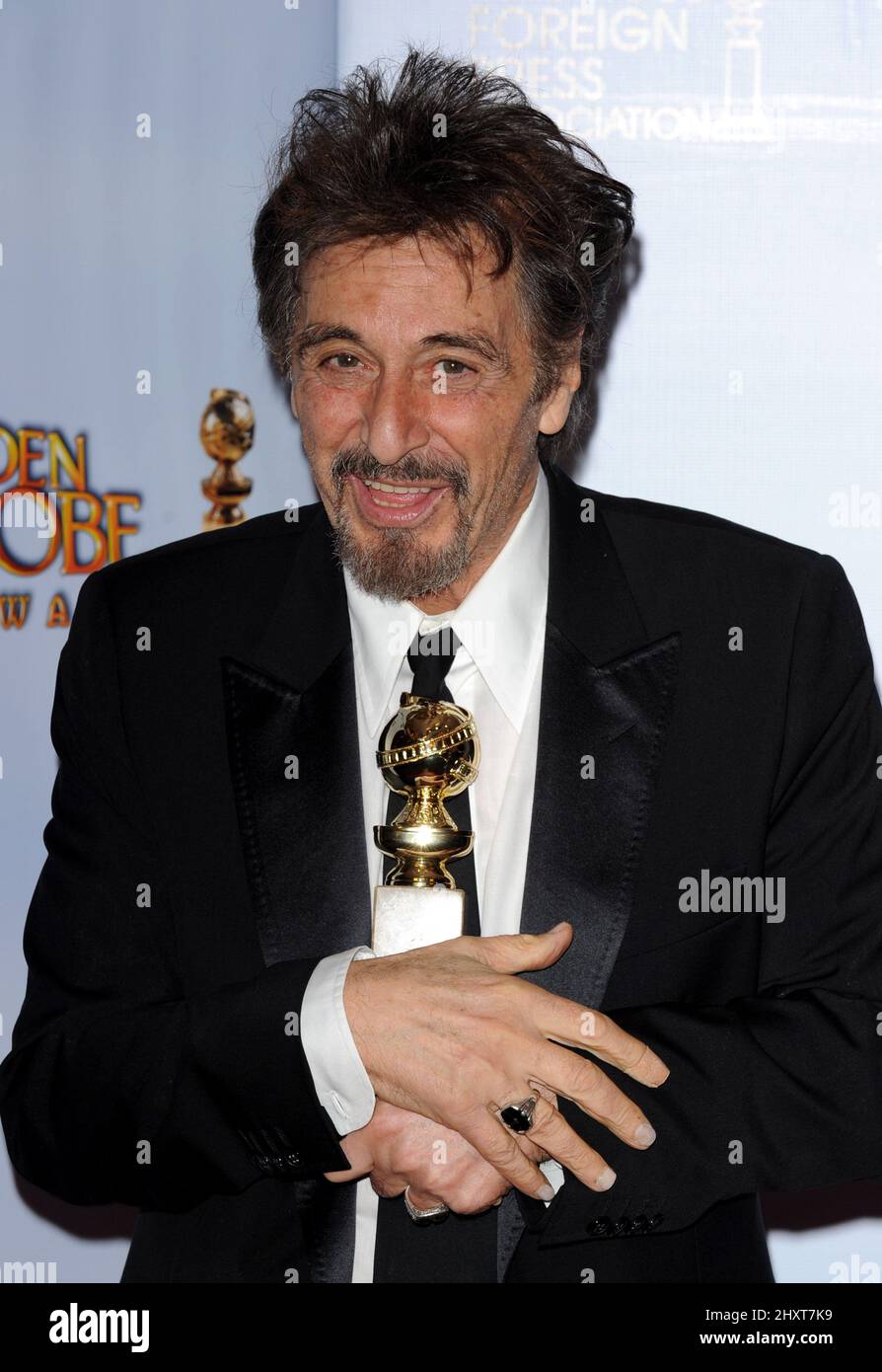 Al Pacino in the press room of the 68th Golden Globe Awards ceremony ...